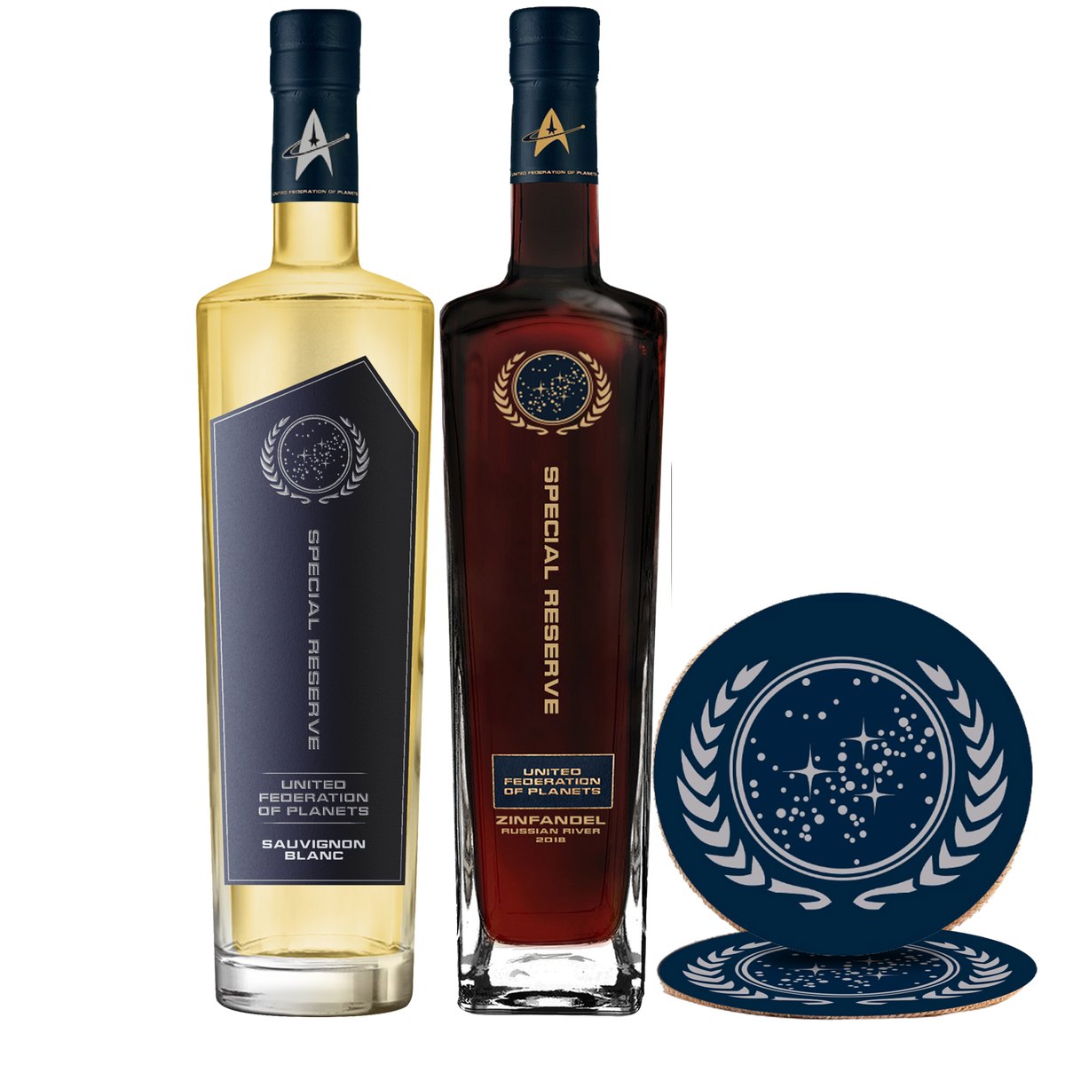 United Federation 2Pack & United Federation of Planets Coaster set ...