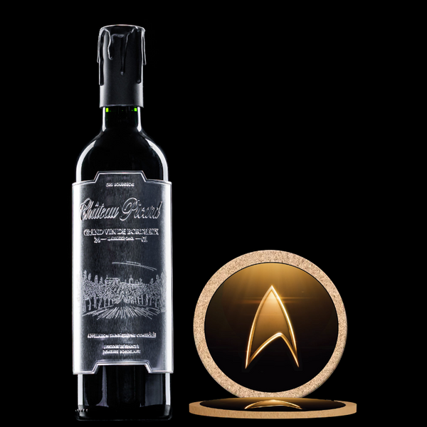 Chateau Picard 2401: Silver Edition & Delta Coaster Set - Star Trek Wines